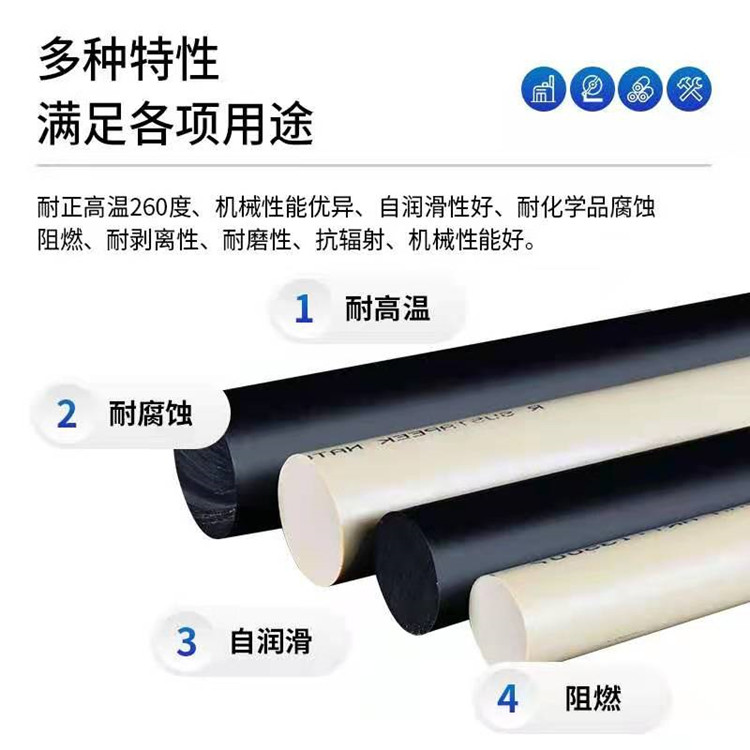 黑色耐高温耐磨peek管材料pps板pps棒加工定制_建筑五金厂家报价-SMM商机